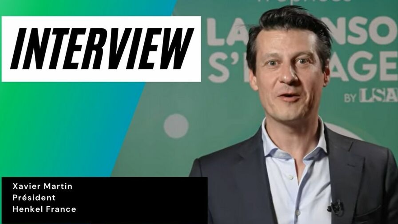 Interview de Xavier Martin, Président de Henkel en France, aux Trophées ...